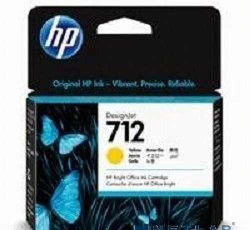 Картридж струйный HP 712 3ED69A желтый (29мл) для