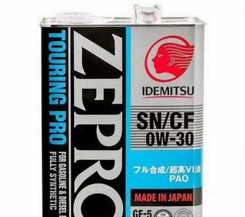 Масло моторное Idemitsu Zepro SN/CF 0W-30 4 л