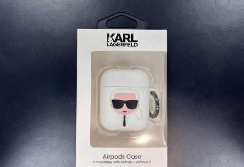Чехол Lagerfeld Karl Silicone AirPods 1/2