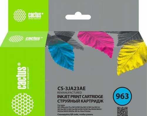 Картридж струйный Cactus CS-3ja23ae 963 голубой (1