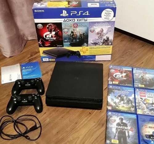 Игровая приставка ps4 slim 1tb