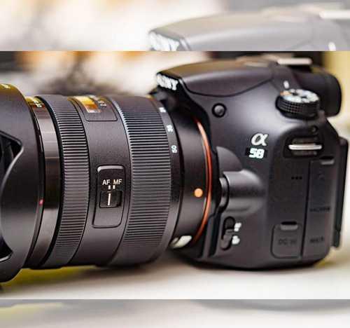 Sony Alpha A58 в комплекте с объективом Sony 16-50