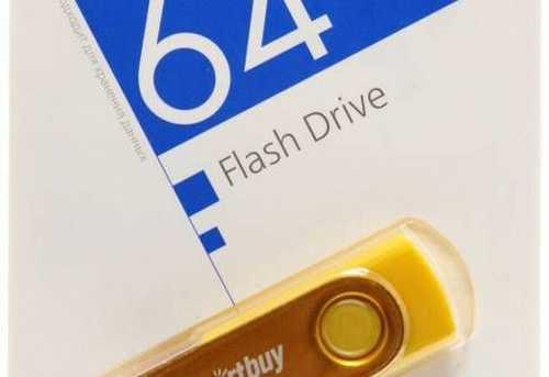 USB флешка Флешка 64 гб Smartbuy Twist Yellow