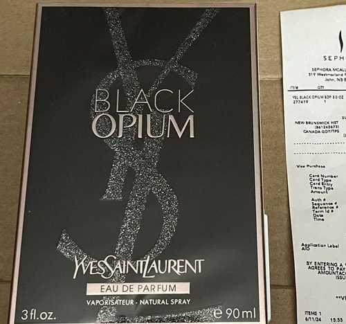 Yves Saint Laurent Black Opium 90ml оригинал