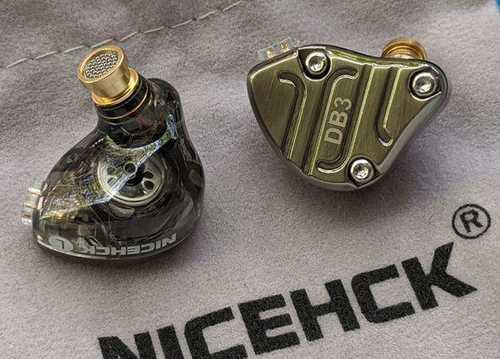 Nicehck DB3 3x Драйверные HiFi Наушники