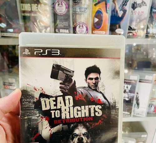 Dead to Rights: Retribution мануал, отл.сост. PS3