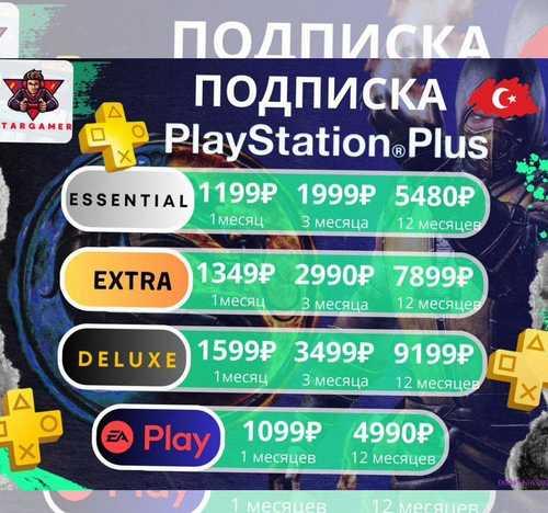 Подписка Ps Plus для PS4/PS5 (Арт.82727)