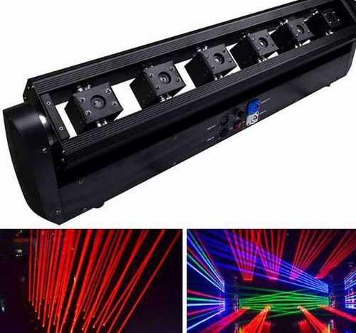 Лазерная светомузыка Laser bar 6 rgb