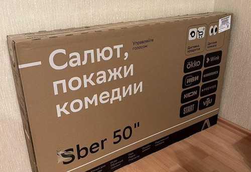 Новый телевизор 50' Sber UHD 4K RAM 1,5GB