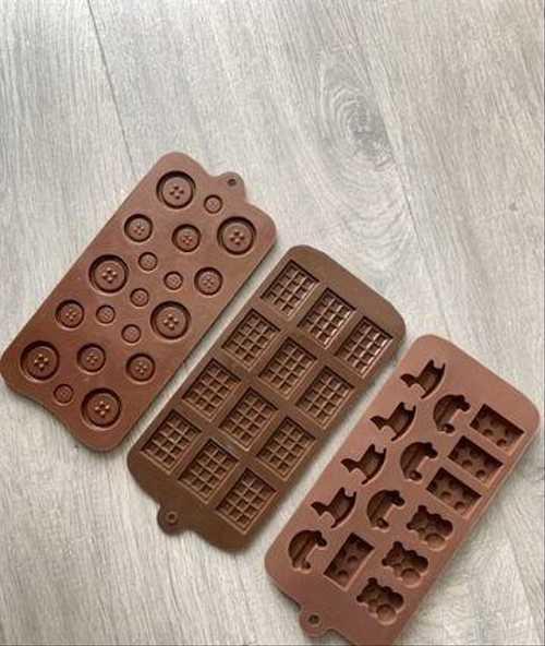 Силиконовые формы пуговки, шоколадки, детская