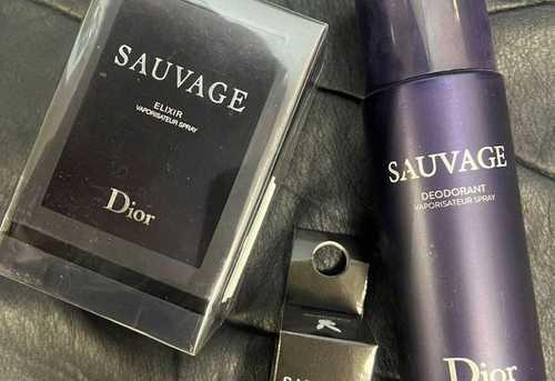 Sauvage Elixir Dior+ дезодорант+ автопарфюм