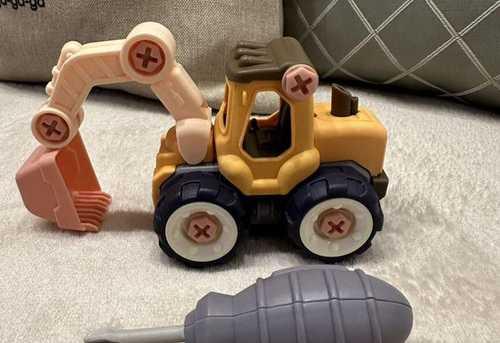 Детский трактор экскаватор игрушка