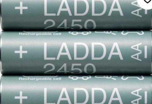 Аккумуляторные батареи ladda, ааа, 2450 мАч