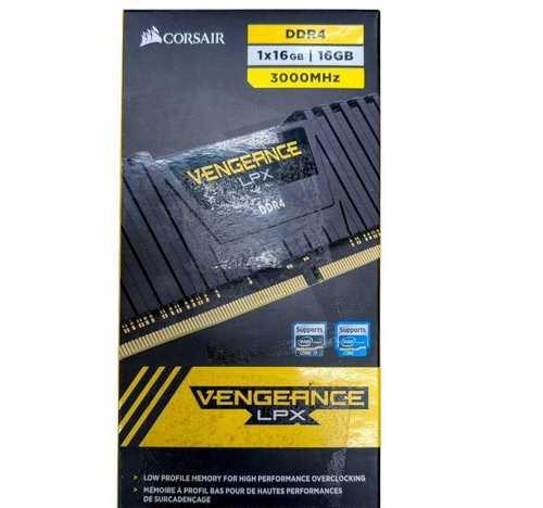 16гб DDR4 3000мгц Corsair Vengeance LPX CMK16GX4M1