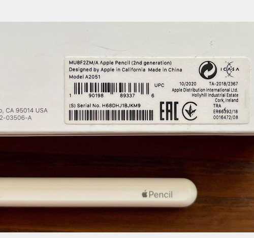 Apple Pencil 2 оригинальный