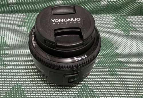Объектив Yongnuo 50mm f/1.8