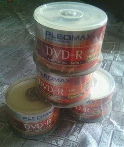 DVD-R диски Pleomax 16х printable 4.7qb