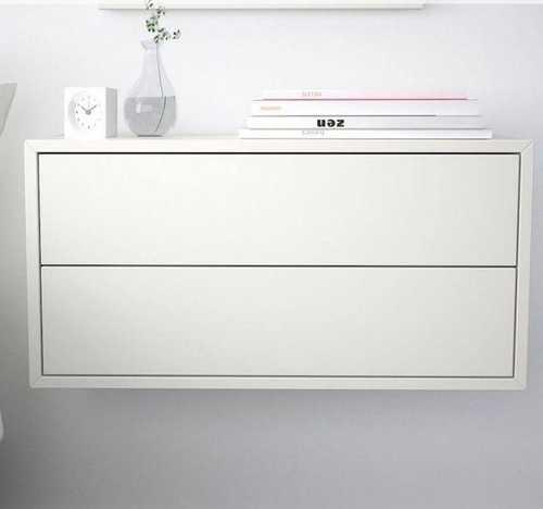 Тумба навесная IKEA eket белая