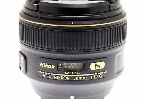Объектив Nikon Nikkor AF-S 58mm f/1.4G