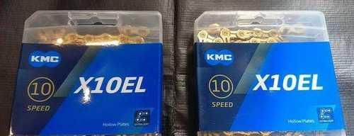 Цепи KMC X10 EL Ti-N Gold на 10 скоростей