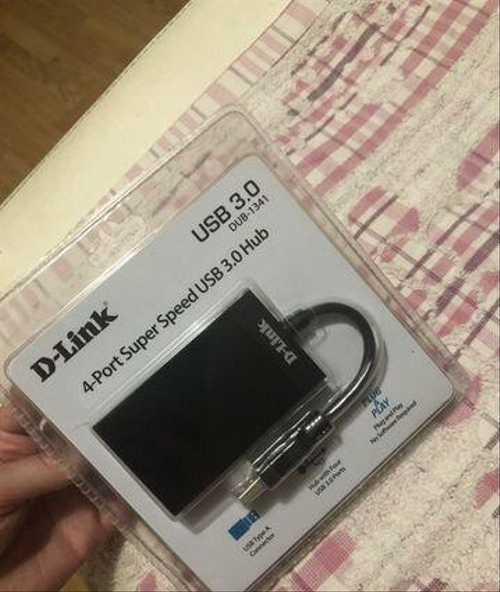 Usb hub 3 0 d-link 4порта