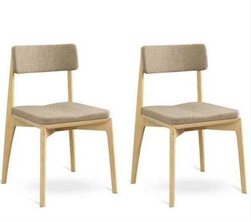 Набор из 2 стульев aska, рогожка, ясень/бежевый