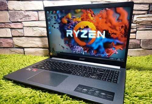 2022г Мощнейший Acer Ryzen 5 4500 8Gb 256Gb 15"iPS