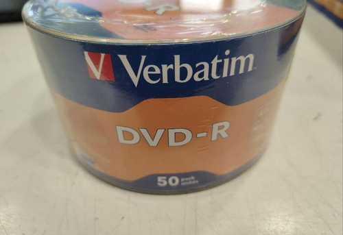 Диски DVD-R Verbatim 50 шт бобина