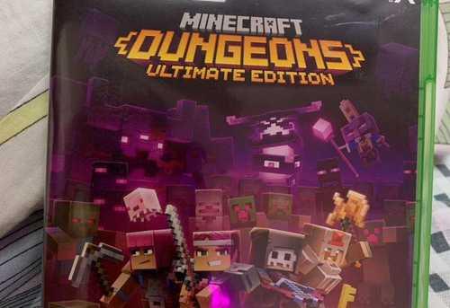 Minecraft Dungeons ultimate Xbox One /диск с игрой