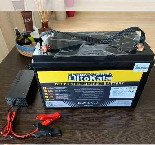 Аккумулятор lifepo4 LiitoKala 12v 180A  зарядка