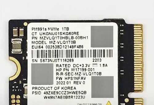 Ssd m.2 2230 samsung PM991a 1тб