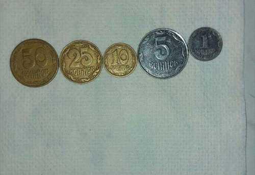Монеты украинские копейки