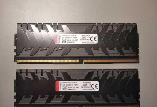 Kingston HyperX Predator 2*8Gb ddr4 3000MHz