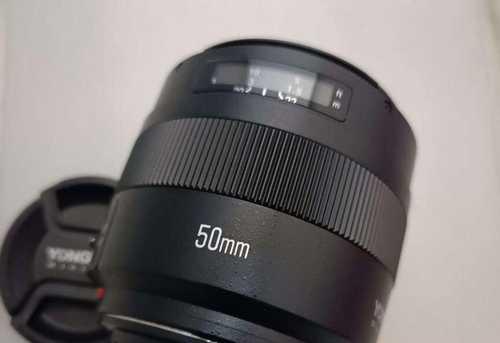 Объектив Yongnuo Lens 50mm F 1,4 для Canon б/у