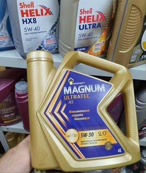 Rosneft роснефть Magnum Ultratec 5W-30-A5/B5,SL/CF
