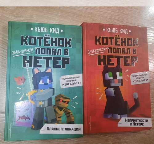 Книги "Кьюб Кид" "Котёнок попал в нетер"