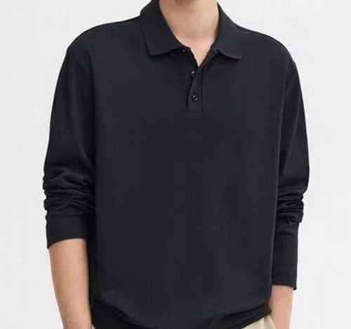 New Лонгслив поло Massimo dutti хлопок XL Spain