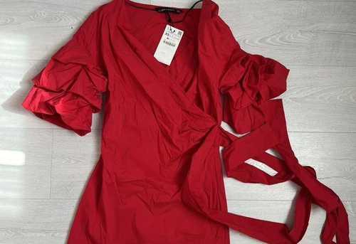 Платье zara красное