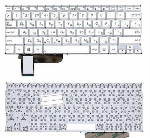 Клавиатура для Asus S201 S201E X201 X201E белая