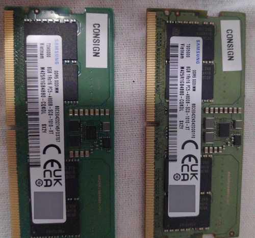 Продам DDR5 sodimm 2x8 (16gb) Озу для ноутбука