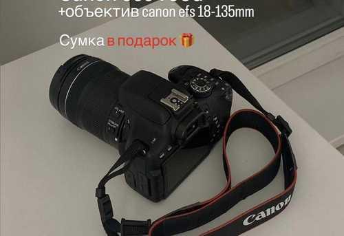 Фотоаппарат canon eos 750d + объектив