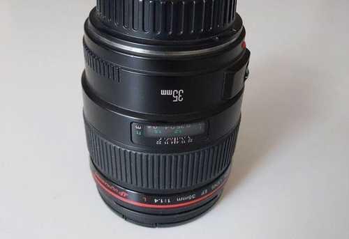 Объектив Canon EF 35mm f/1,4 USM