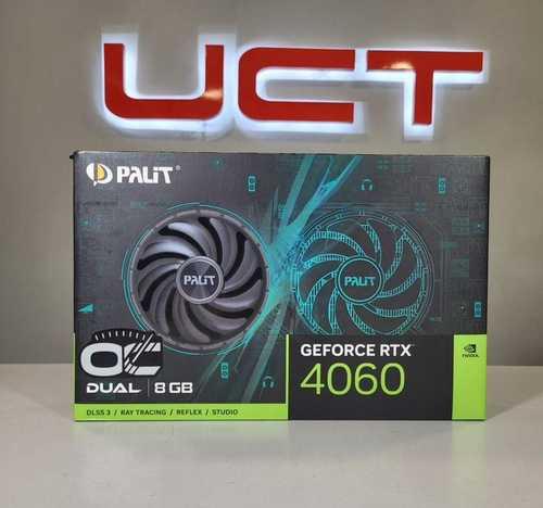 Видеокарта Palit GeForce RTX 4060 dual OC 8Gb