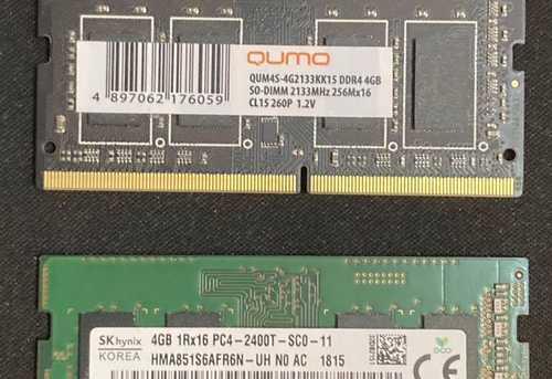 Оперативная память ddr4 4gb