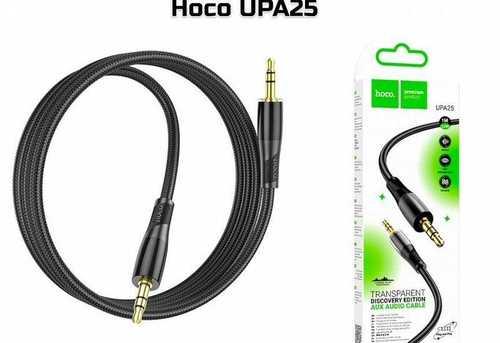 Аудио кабель AUX 1метр, нейлон Hoco UPA25 черный
