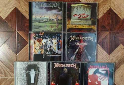 Cd диски. Megadeth и Metallica