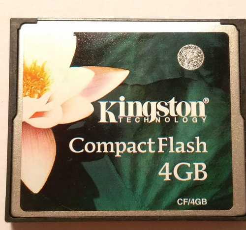 Карта памяти Compact Flash 4gb Kingston