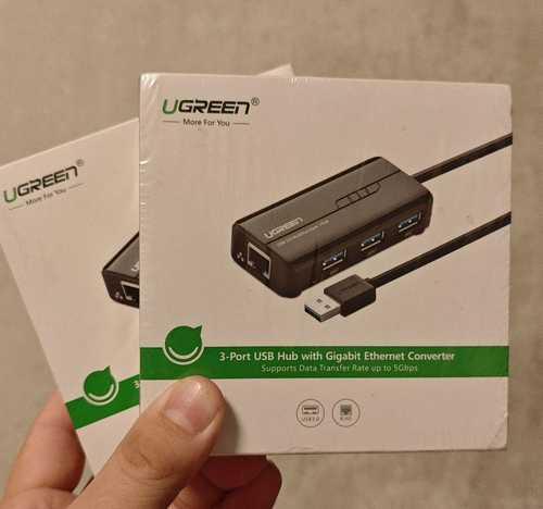 Ugreen 3*usb hub + gigabit ethernet