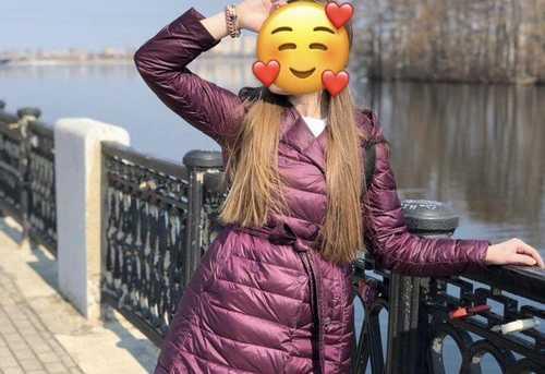 Пуховик женский ультралегкий длинный