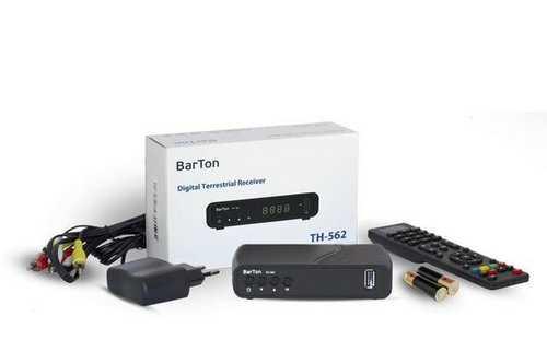 Цифровая DVB-T2 приставка BarTon TH-562 Black